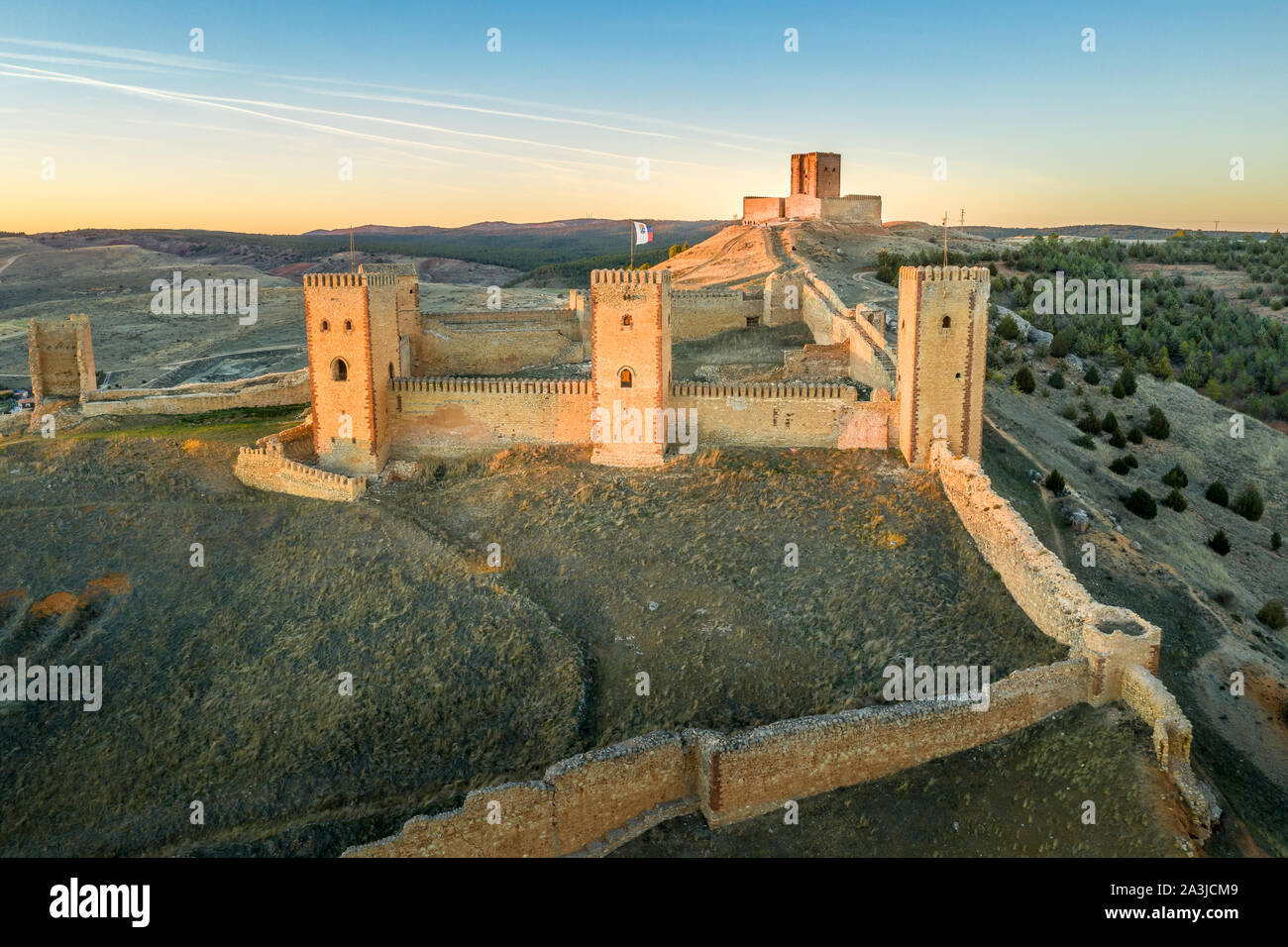 Molina de Aragon classic medieval Spanish ruined partially restored ...