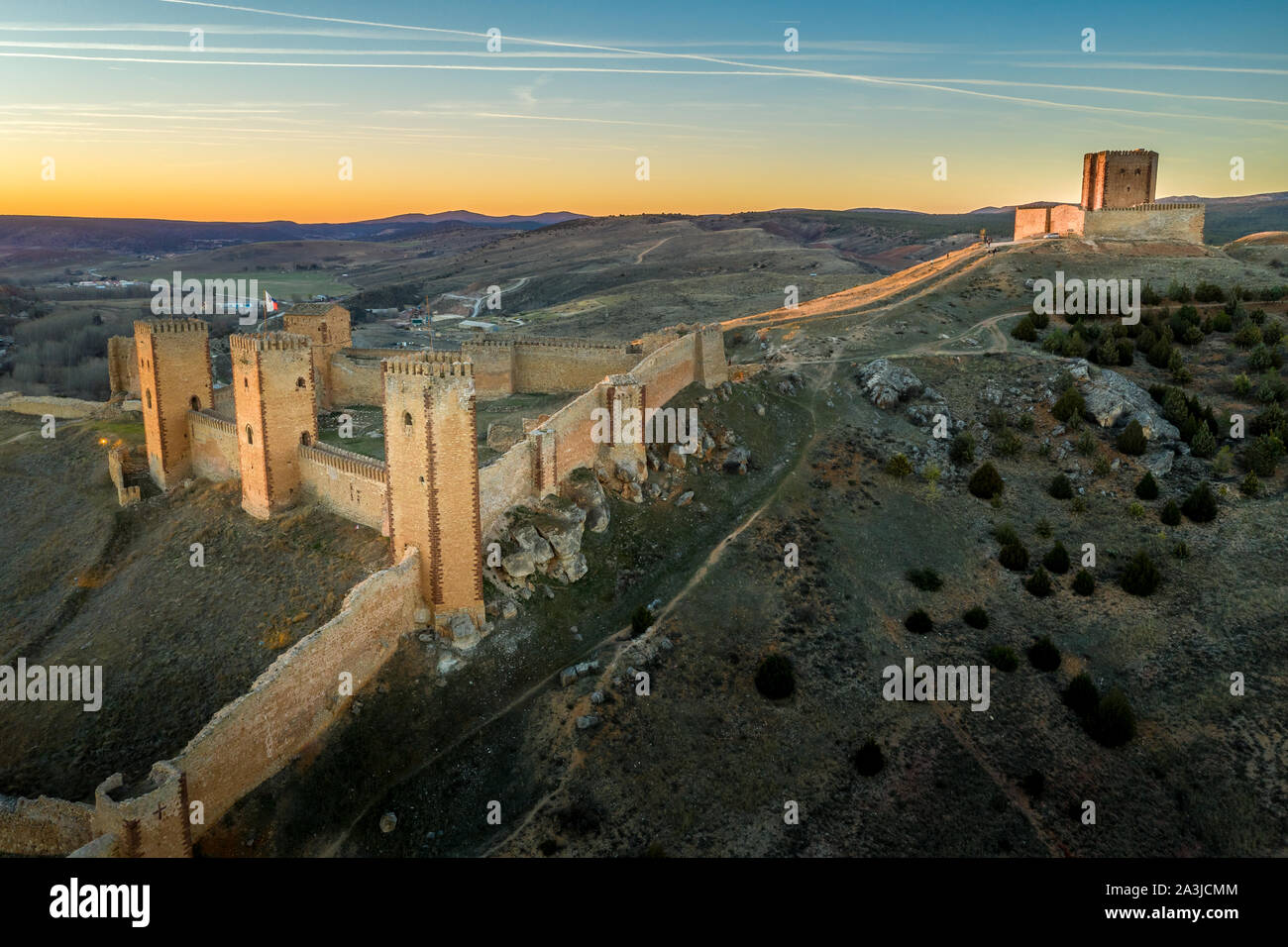 Molina de Aragon classic medieval Spanish ruined partially restored ...