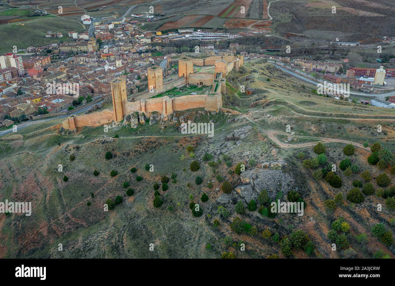 Molina de Aragon classic medieval Spanish ruined partially restored ...