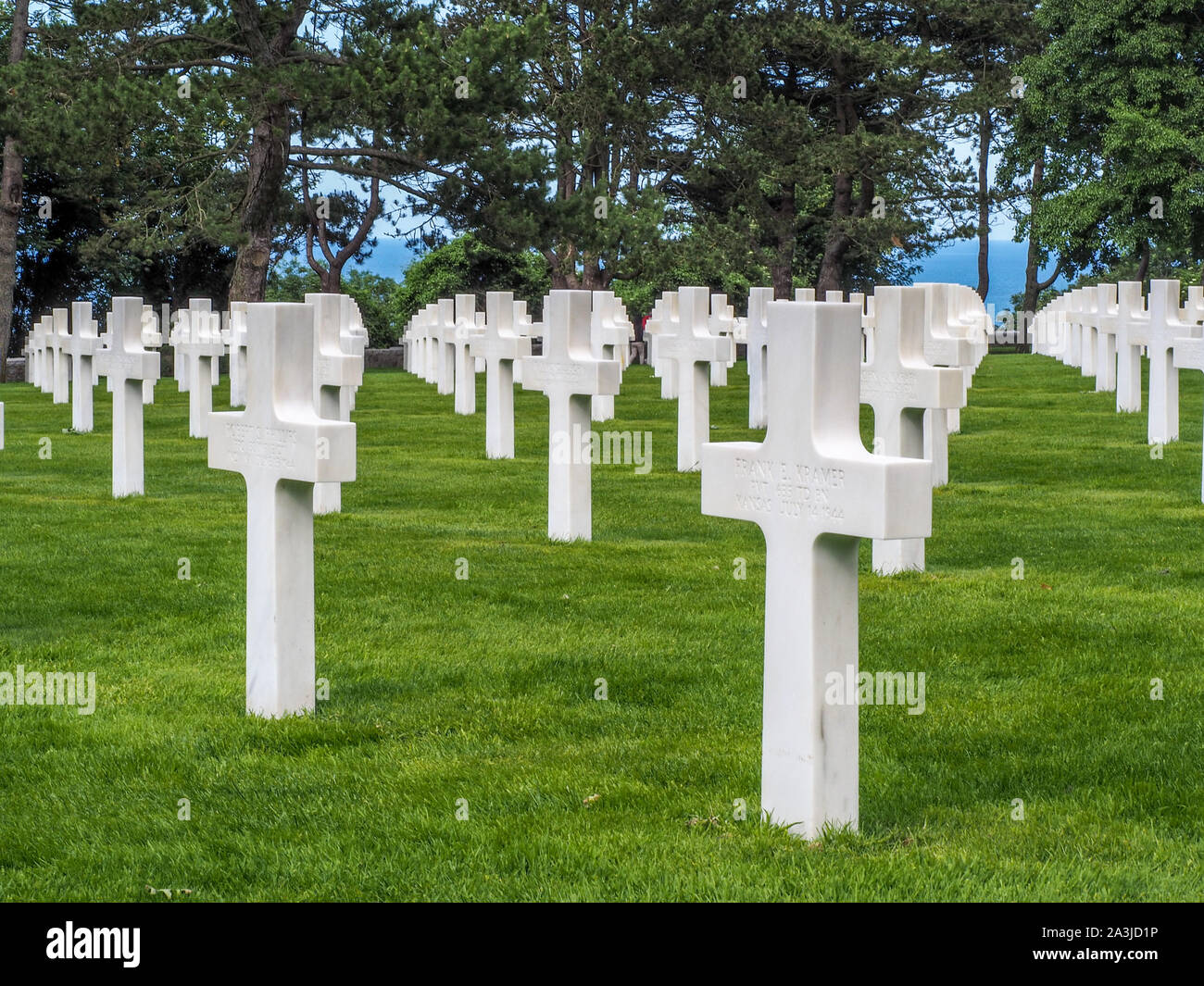Normandy American Cemetery on 75th Anniversary of Normandy Invasion ...