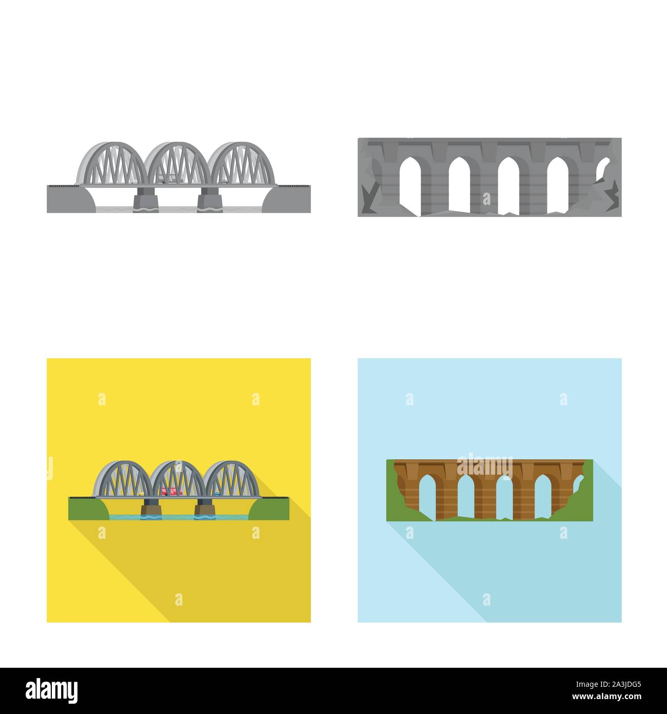 Vector illustration of connection and design icon. Collection of ...