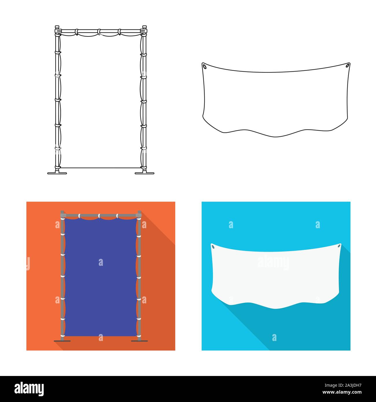 Vector design of texture and presentation sign. Set of texture and ...