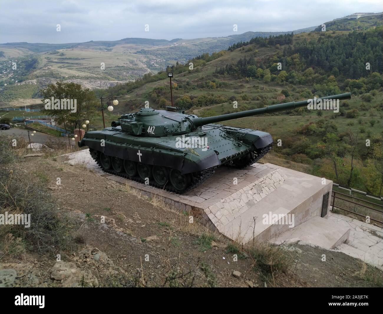 Military Tank Monument in Nagorno Karabakh Republic 2019 Stock Photo ...
