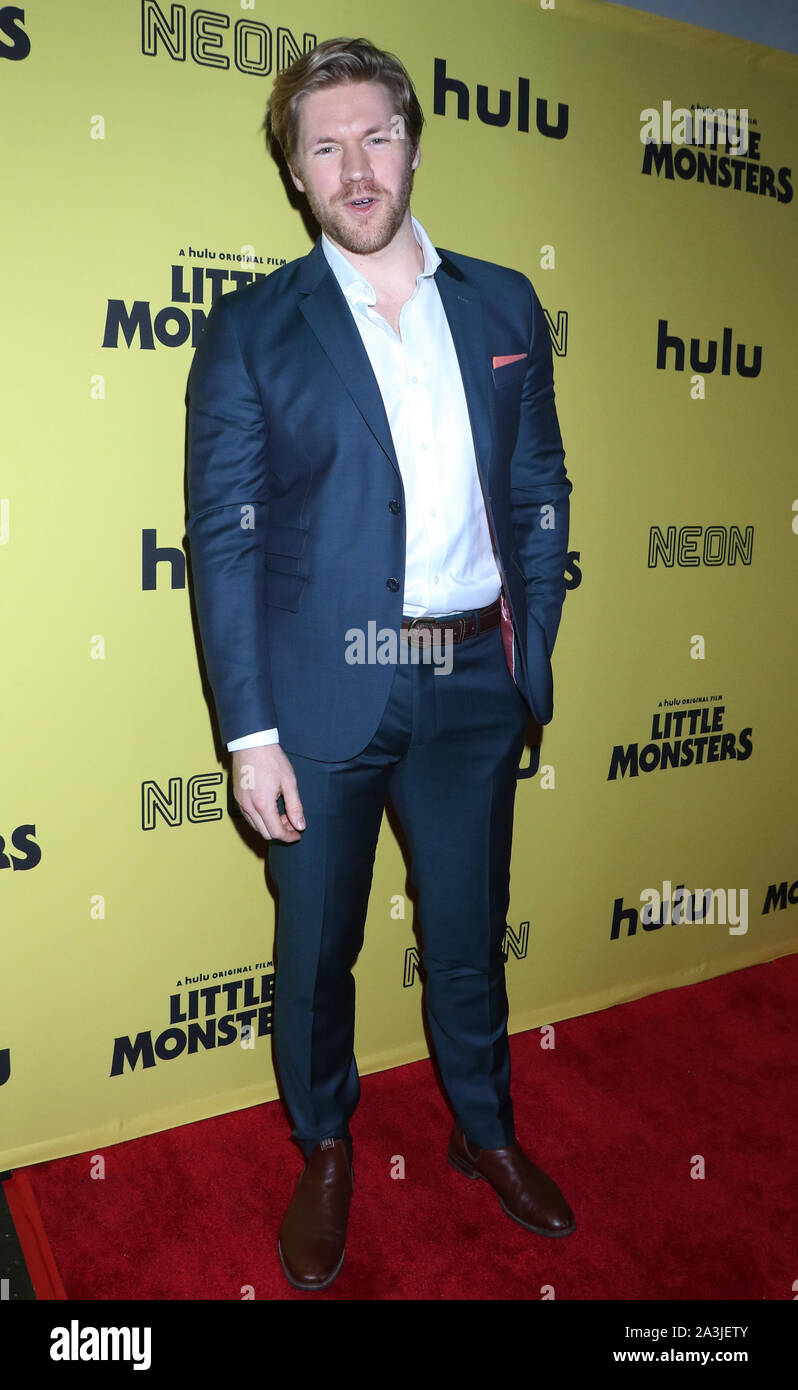 New York, NY, USA. 8th Oct, 2019. Alexander England at the Hulu & Neon ...