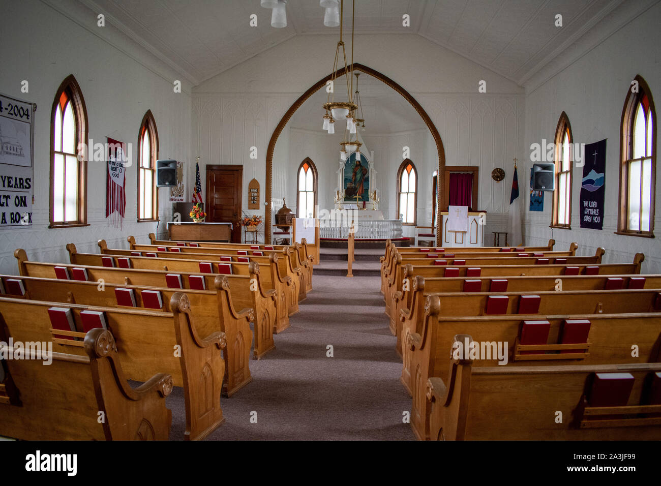 100+ year old Lutheran Church in Wolford North Dakota Stock Photo - Alamy