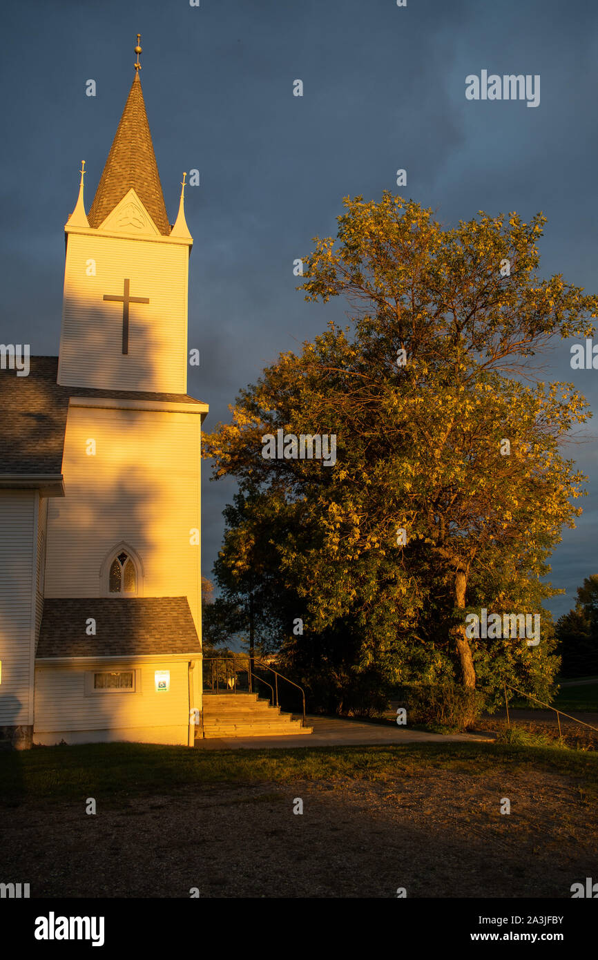 100+ year old Lutheran Church in Wolford North Dakota Stock Photo - Alamy
