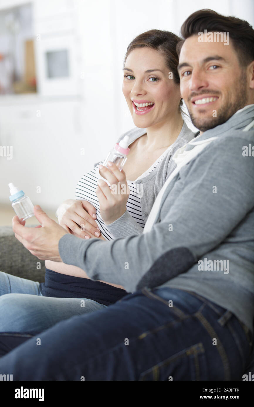 Couple holding cuddly toy hi-res stock photography and images - Alamy