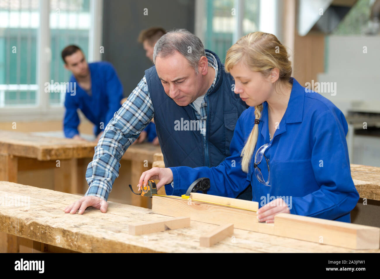 Young people learn craft hi-res stock photography and images - Alamy