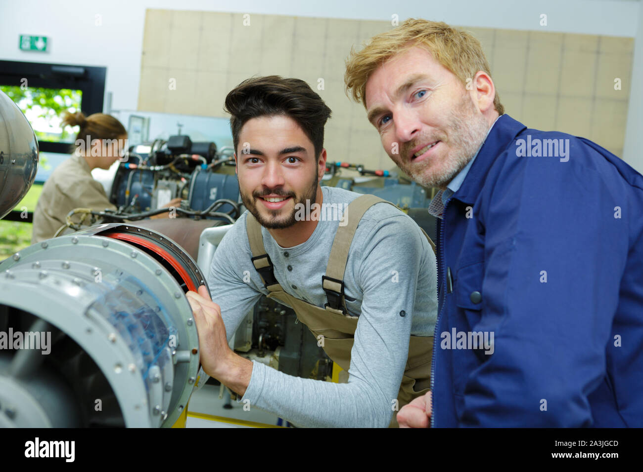 portrait of two male engineers Stock Photo - Alamy