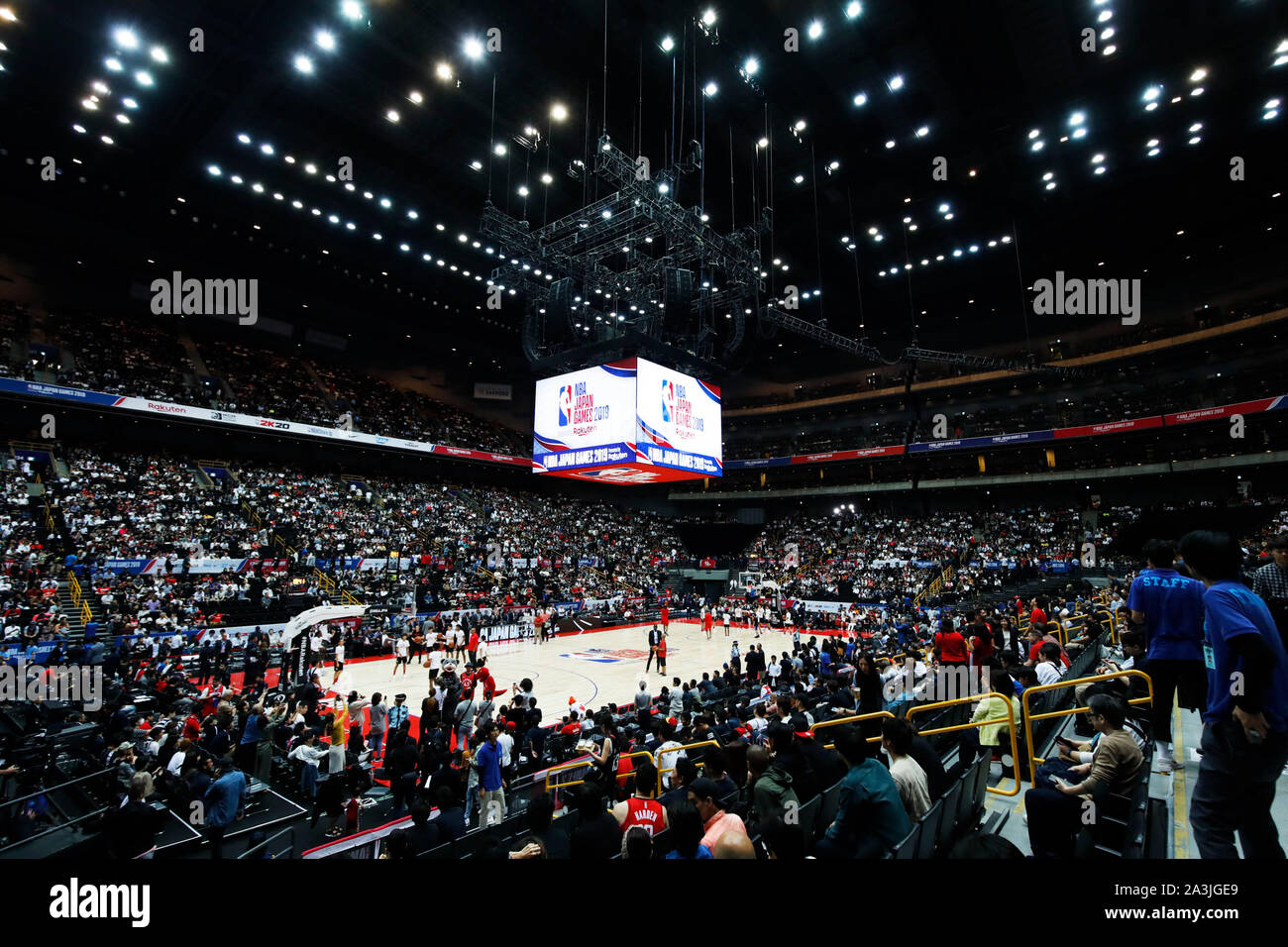 Saitama, Japan. 8th Oct, 2019. General view Basketball : NBA Japan ...