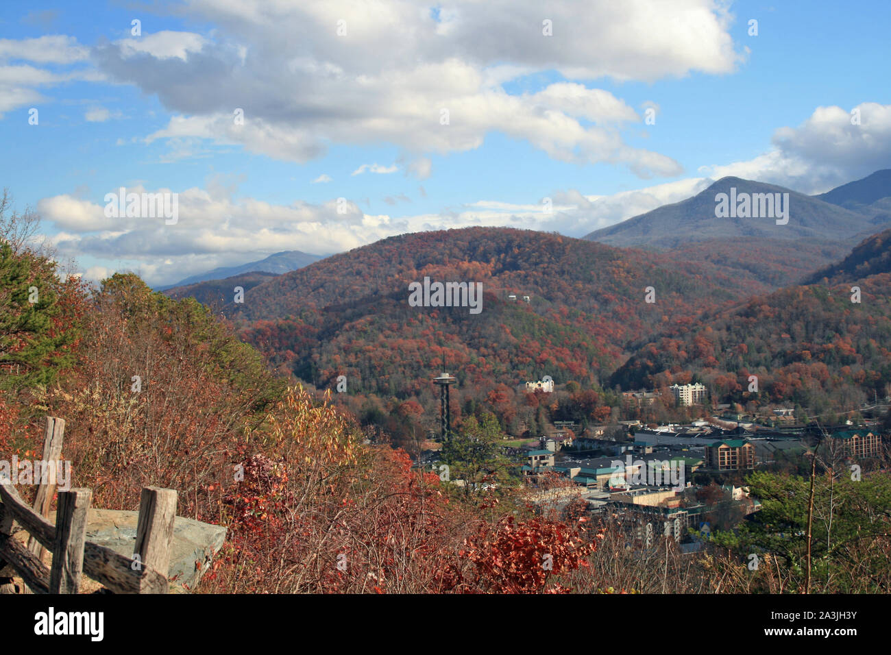 Gatlinburg and Great Smoky Mountains National Park, Tennessee Stock ...