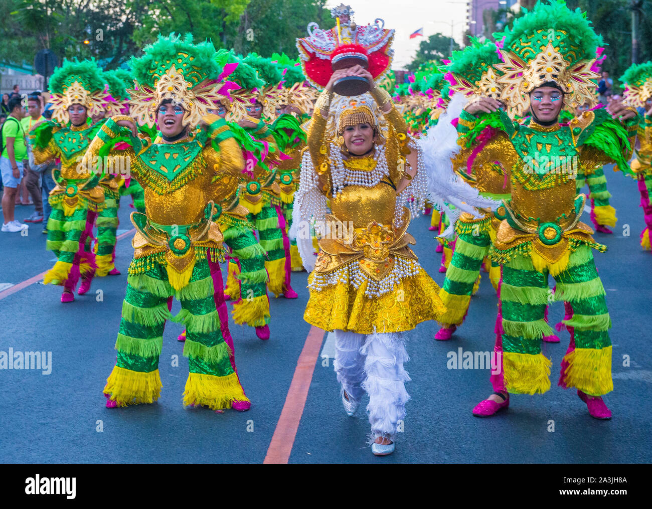 Participants in the Aliwan fiesta in Manila Philippines Stock Photo - Alamy