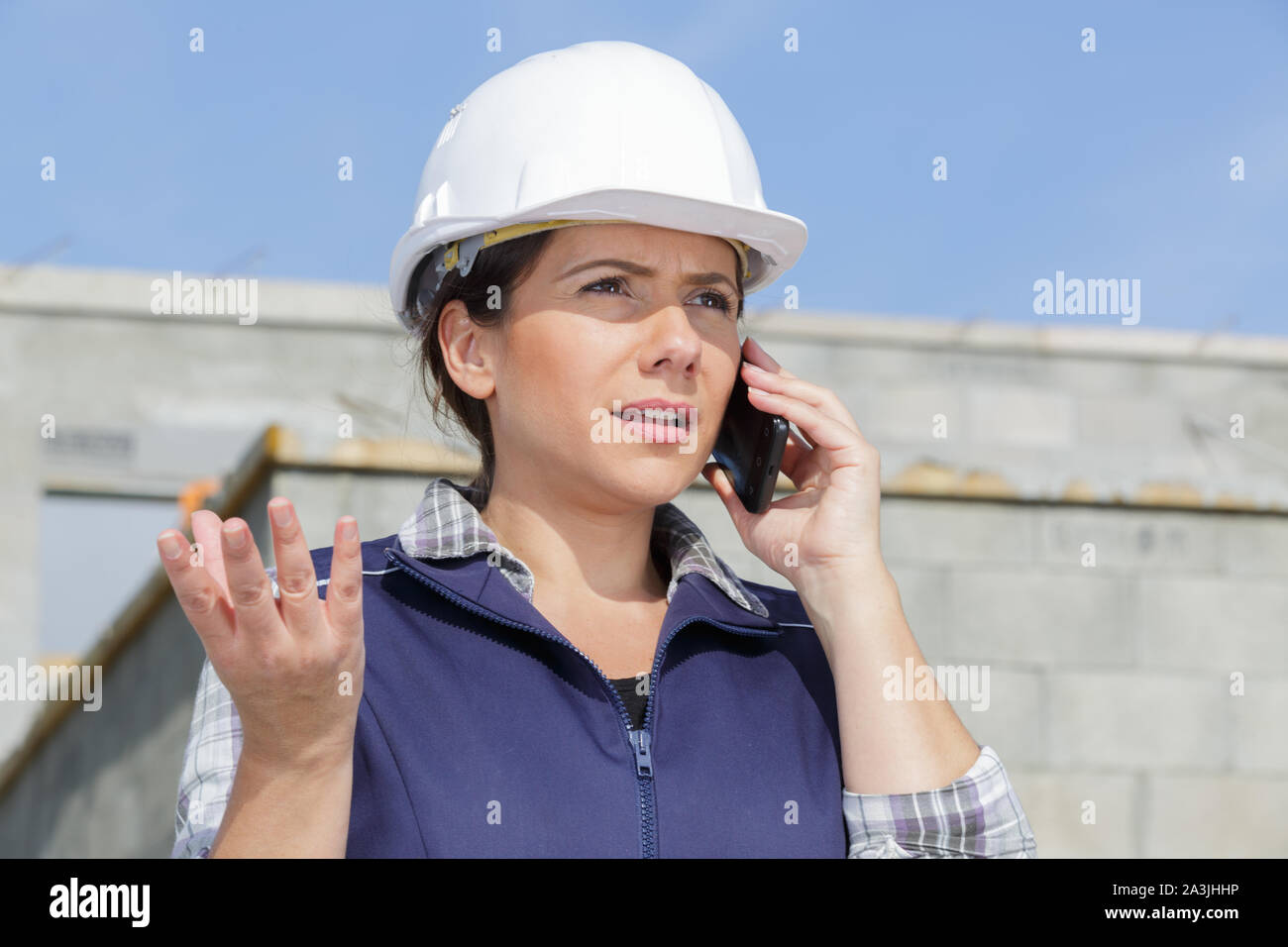 Attractive woman engineer works hi-res stock photography and images - Alamy
