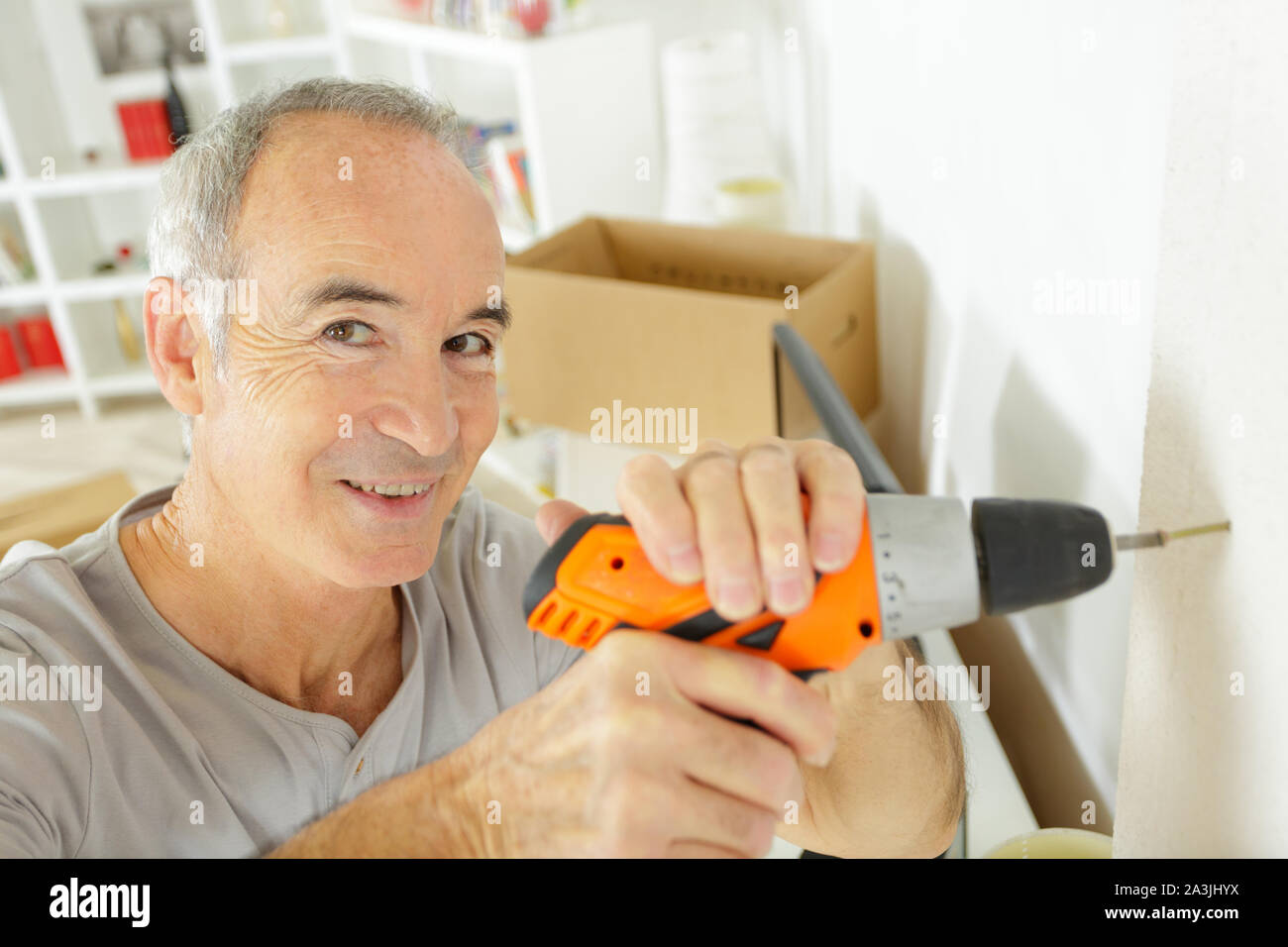 Yourself home handyman using hi-res stock photography and images - Alamy