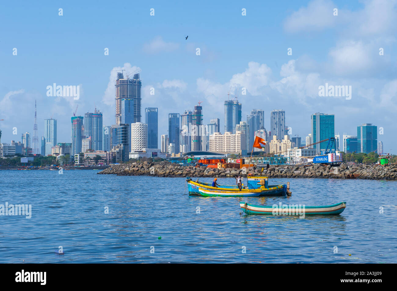 The skyline of Mumbai India Stock Photo - Alamy
