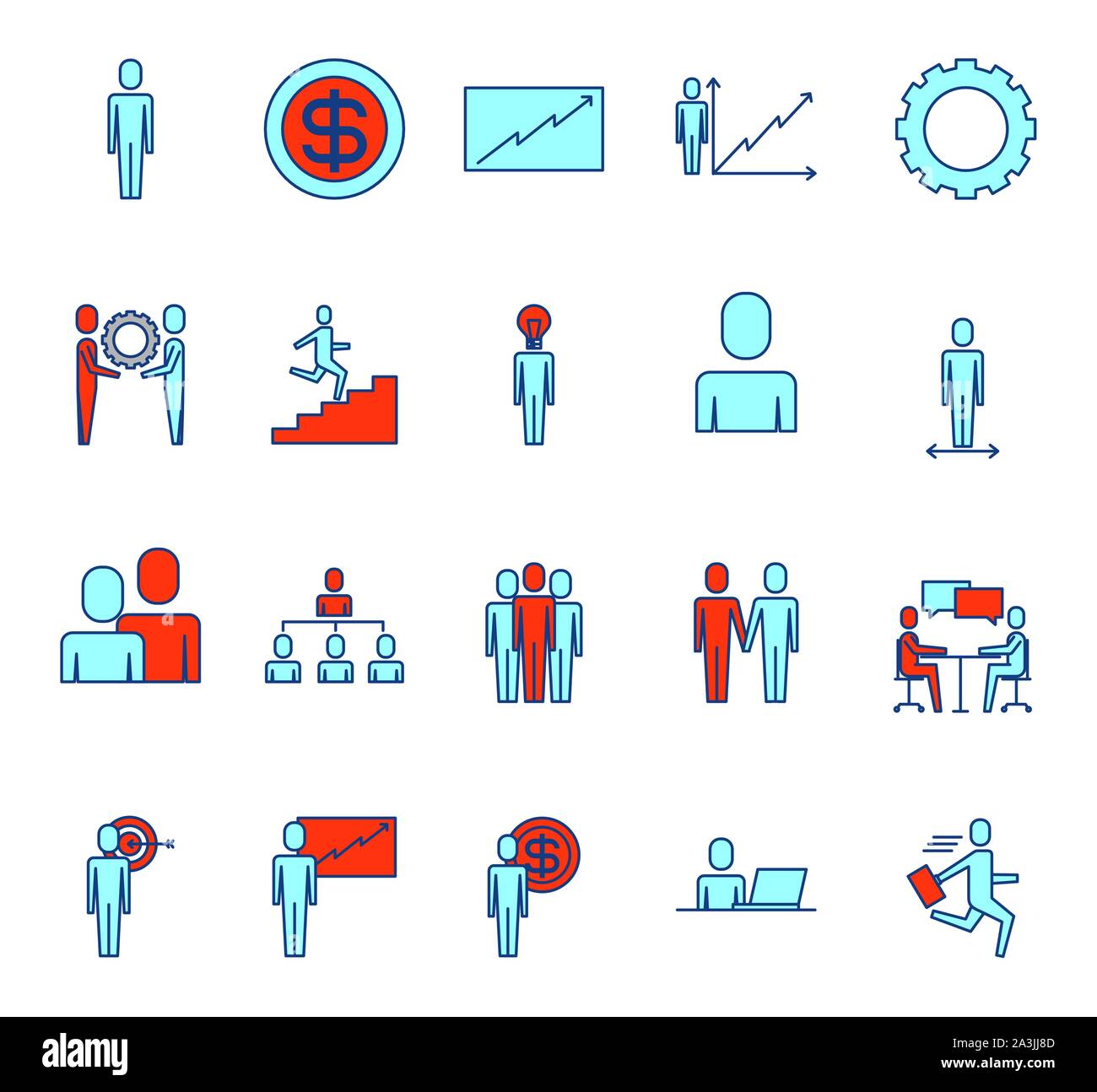 Isolated work and buisness icon set vector design Stock Vector Image ...