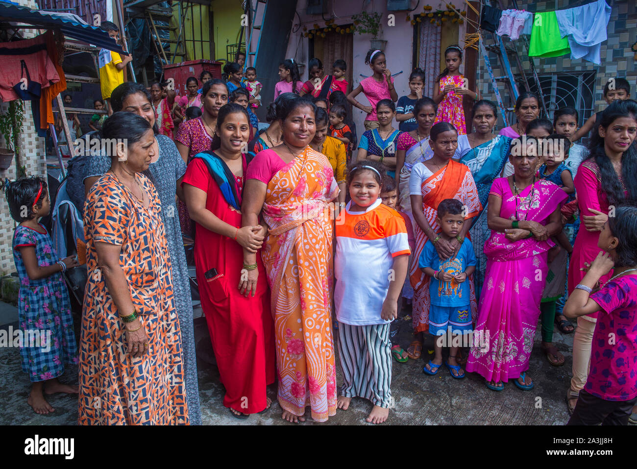 Indian people celebrate during Janmashtami festival in Mumbai India ...