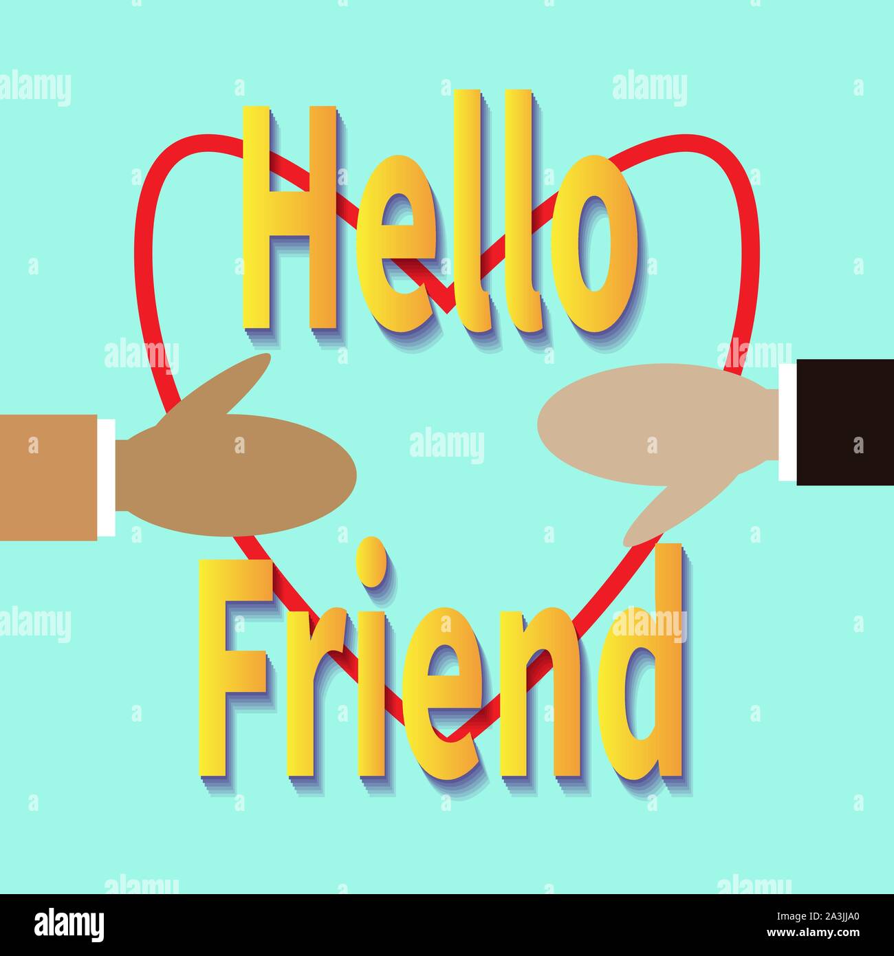 Hello Friends Wallpaper