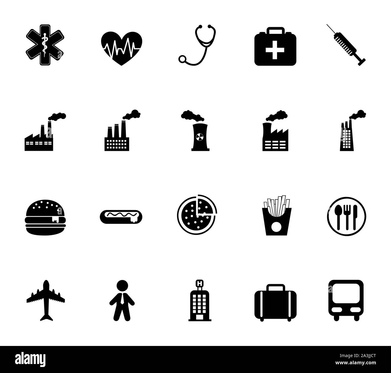 Variety icon set pack vector design Stock Vector Image & Art - Alamy