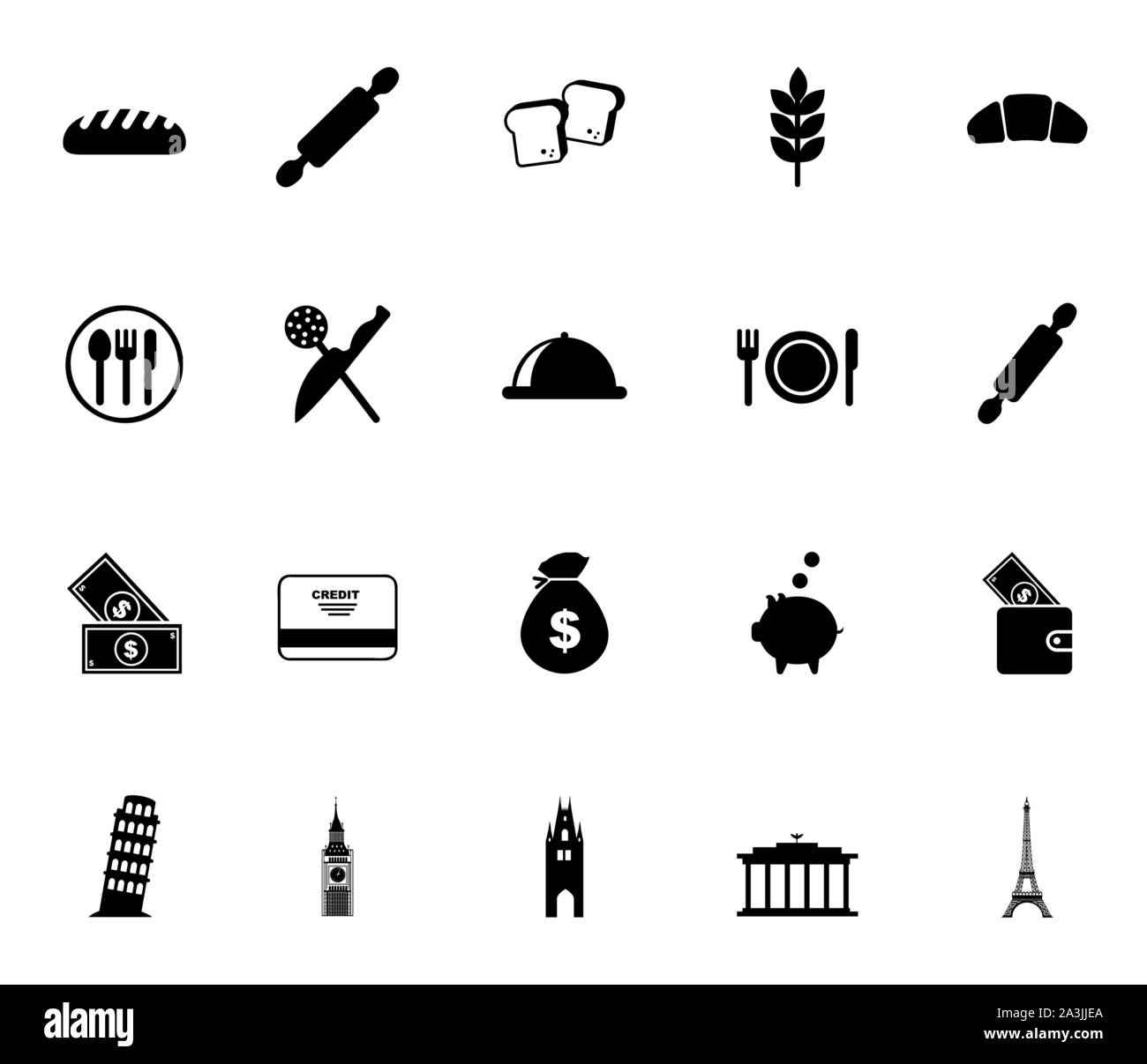 Variety icon set pack vector design Stock Vector Image & Art - Alamy