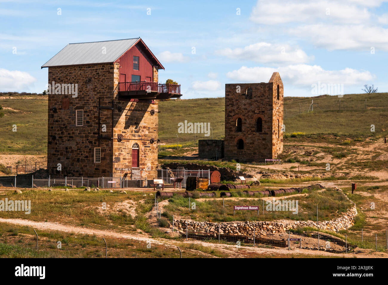 Morphetts Enginehouse and Windinghouse at the Burra Mine Historic Site ...