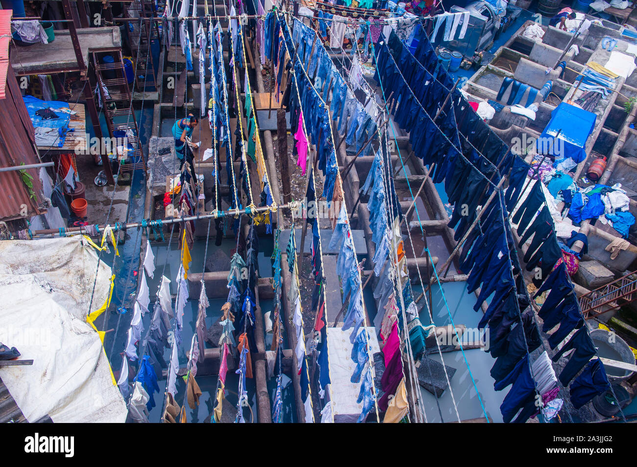 Dhobi Ghat in Mumbai India Stock Photo - Alamy