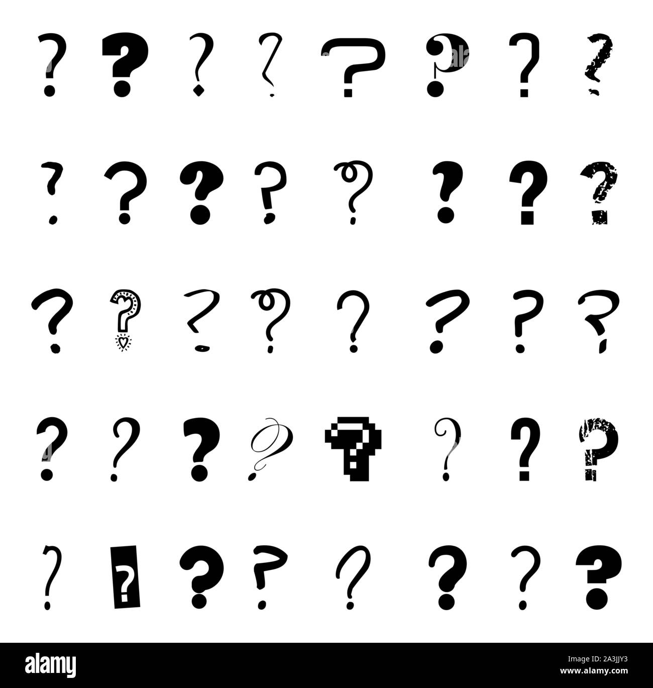 Isolated question mark icon set design Stock Vector Image & Art - Alamy