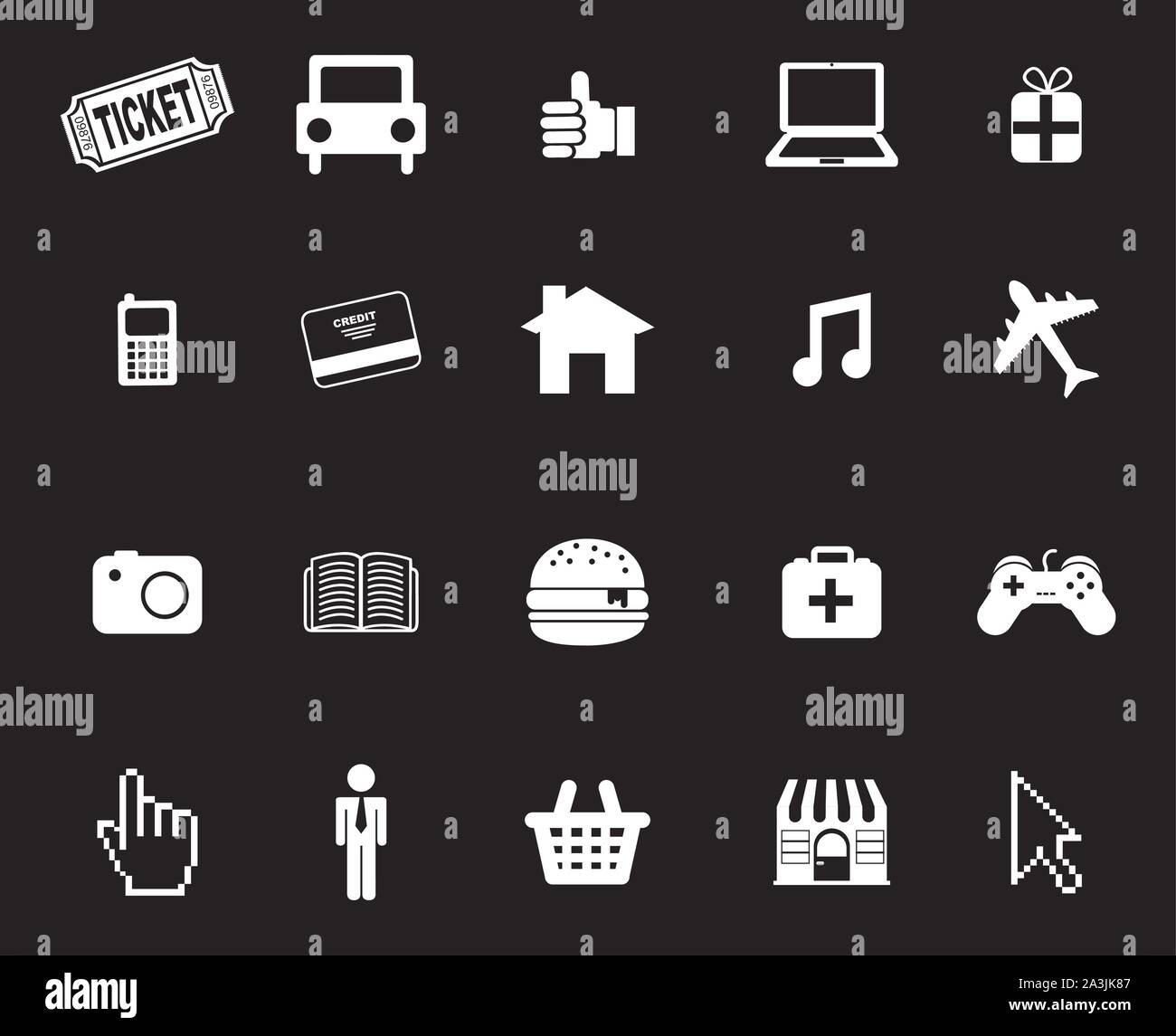 Variety icon set pack vector design Stock Vector Image & Art - Alamy