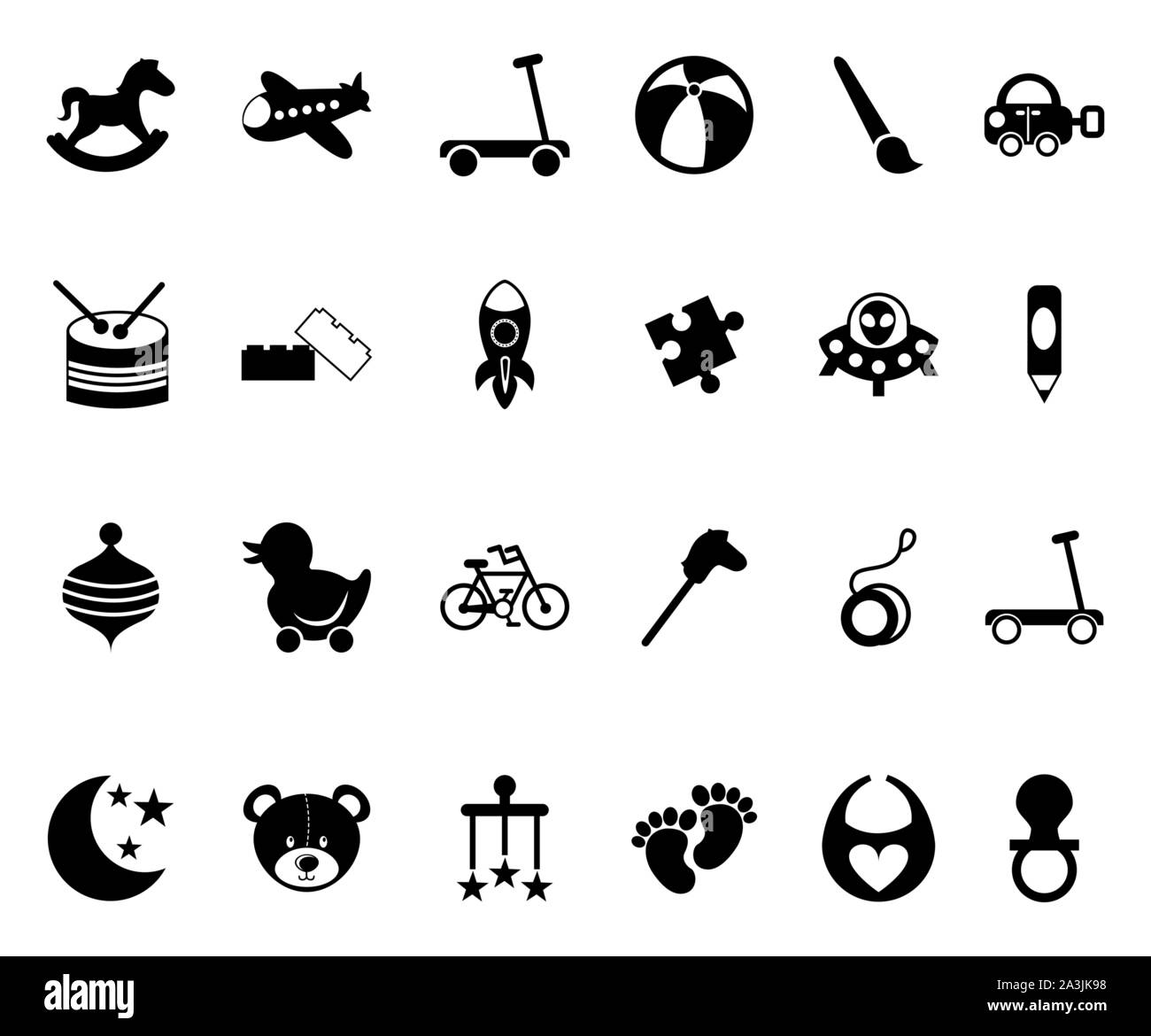 Young moon vector icon Cut Out Stock Images & Pictures - Alamy