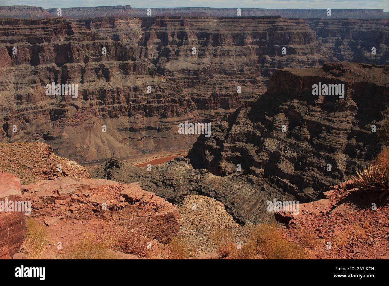 Scenic views at Grand Canyon West Rim Stock Photo - Alamy