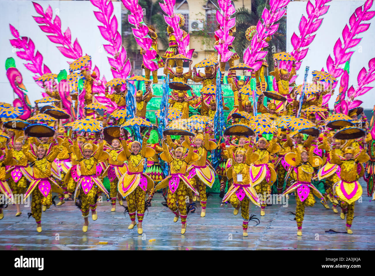Participants in the Sinulog festival in Cebu city Philippines Stock ...