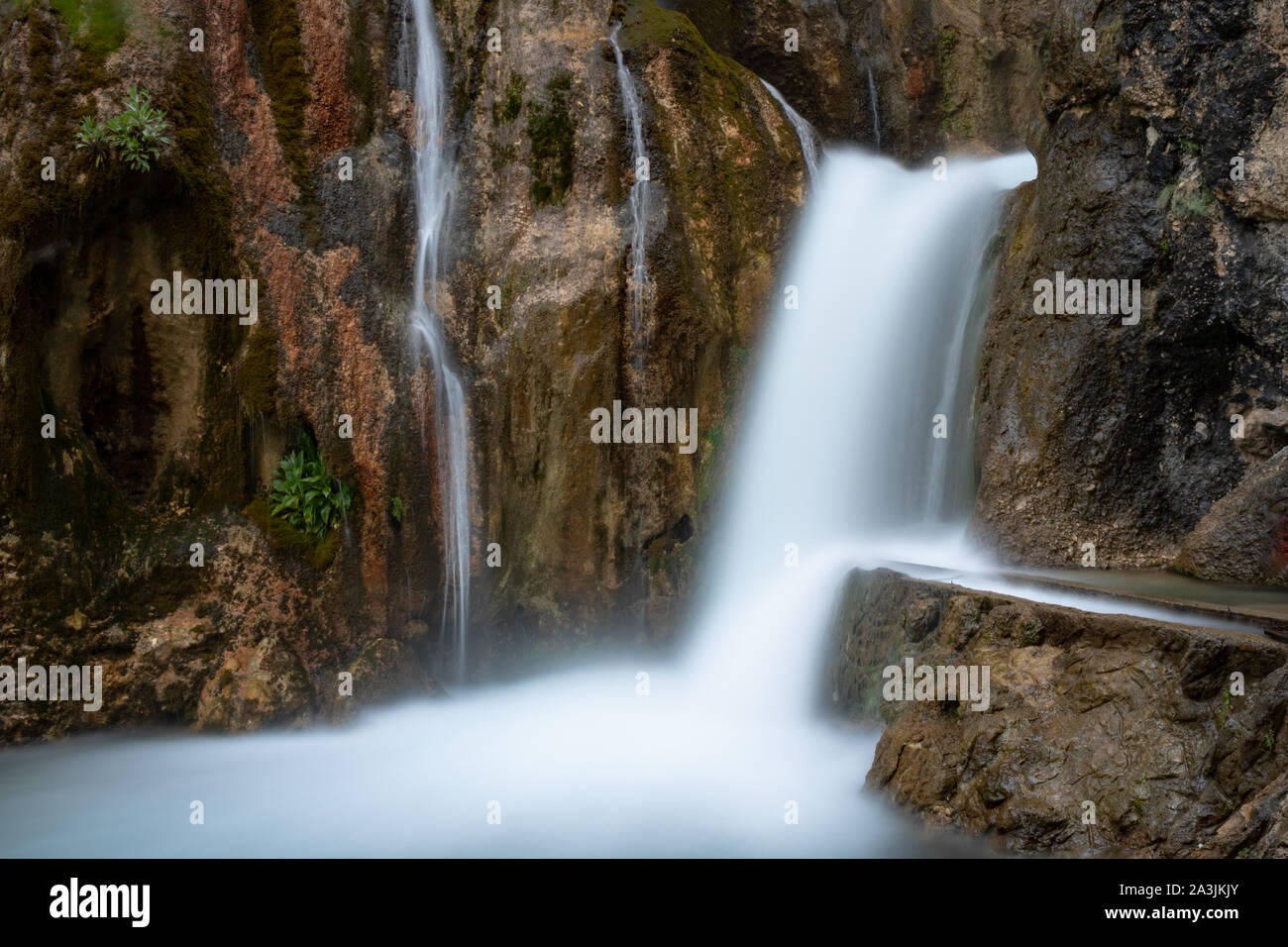Shot river waterfall in mountain hi-res stock photography and images ...