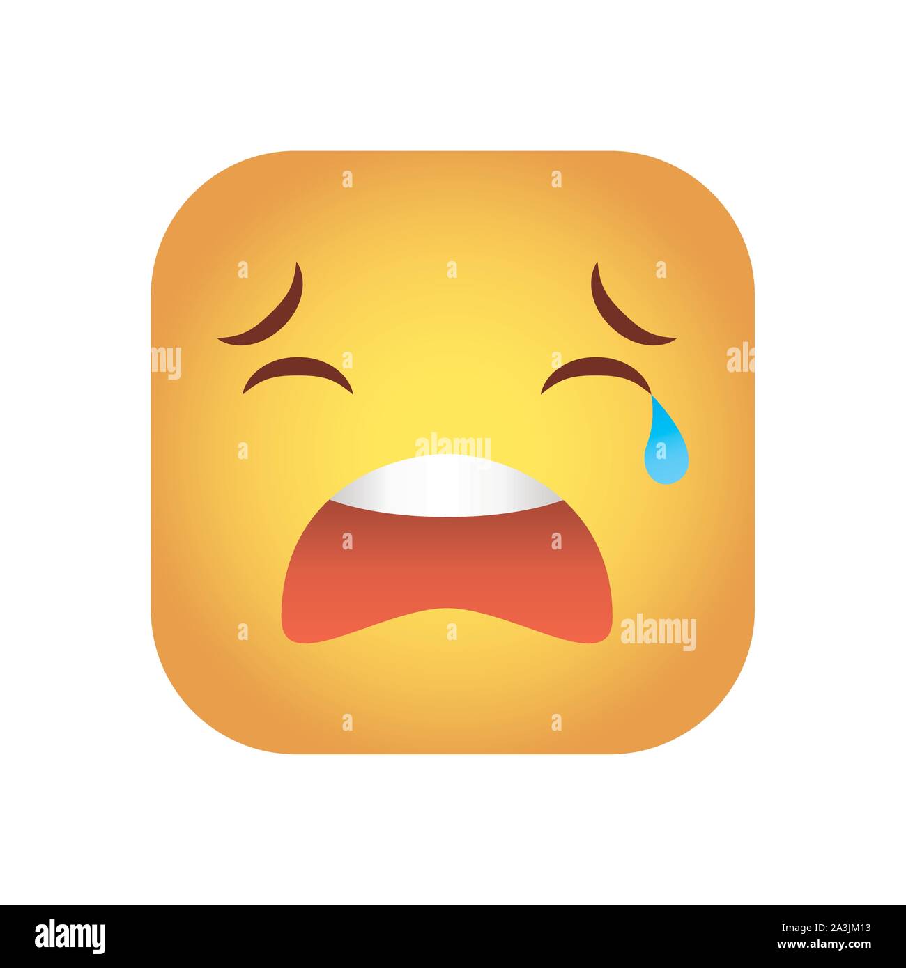 Sad Face Emoticon Cut Out Stock Images & Pictures - Alamy