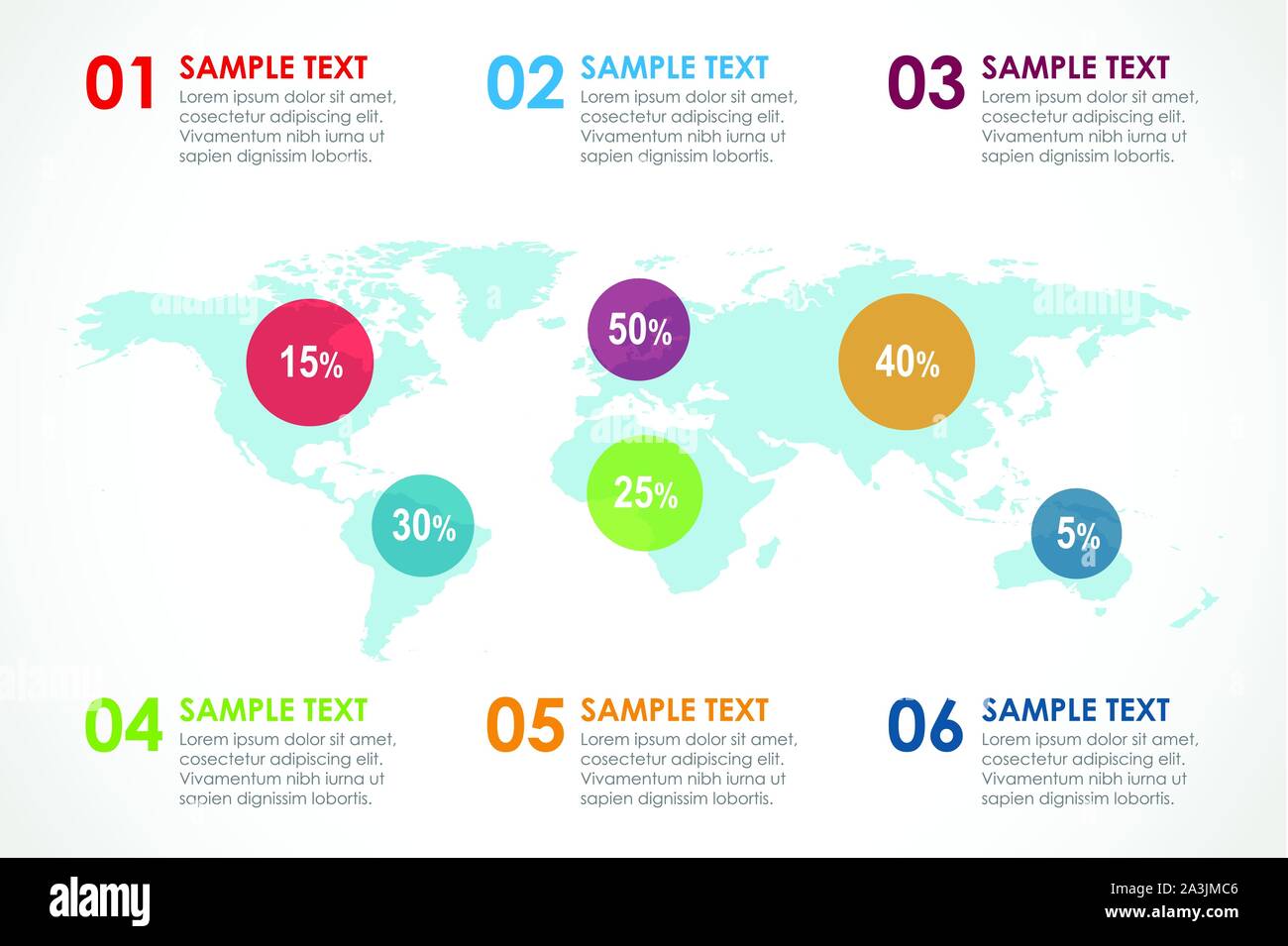 World map infographic Stock Vector Image & Art - Alamy