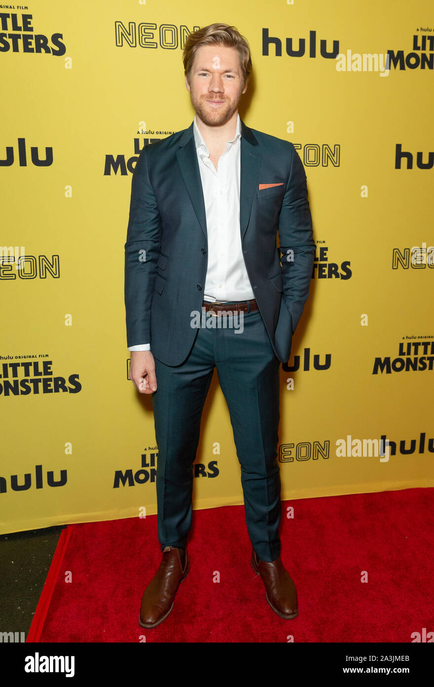 New York, NY - October 8, 2019: Alexander England attends premiere of ...