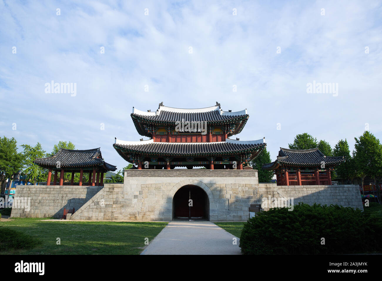 Pungnammun Gate. Pungnam-mun is an old gate in Jeonju, Korea Stock ...