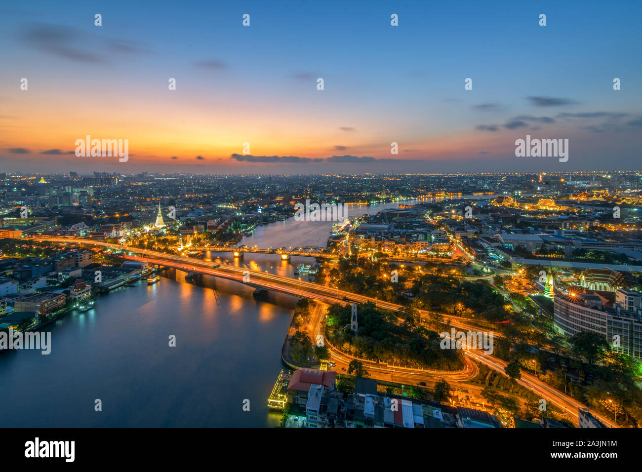 Chao Phraya River View Stock Photo - Alamy