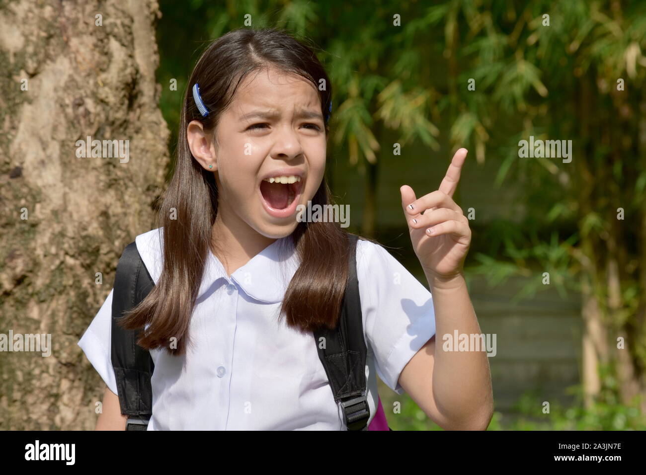 Kid girl mad hi-res stock photography and images - Alamy