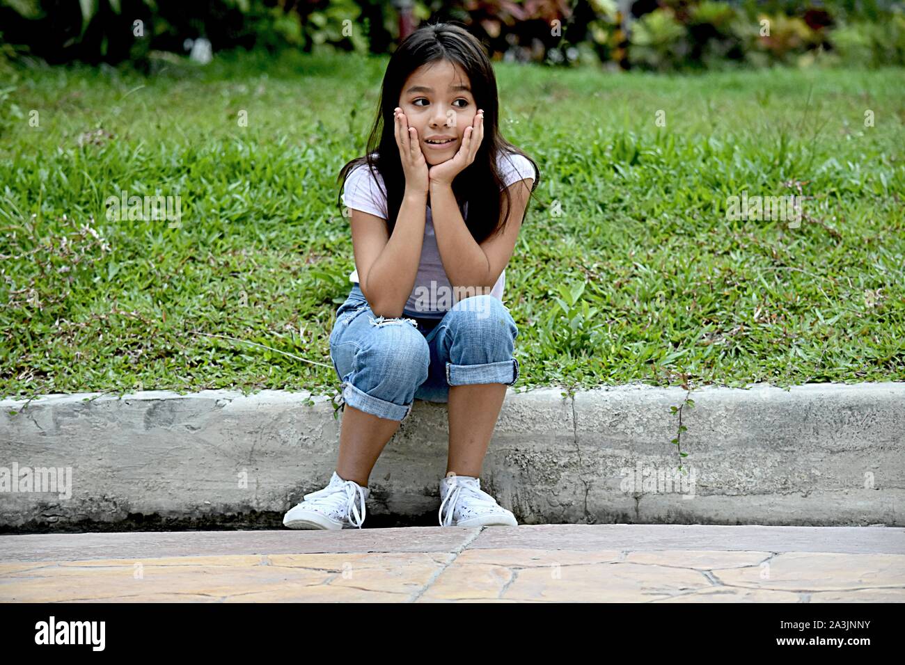 A Surprised Pretty Person Stock Photo - Alamy