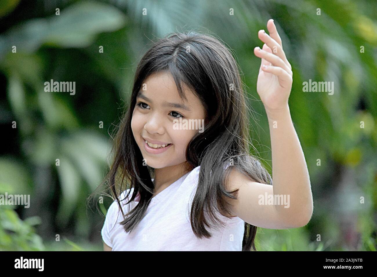A Friendly Young Person Stock Photo - Alamy