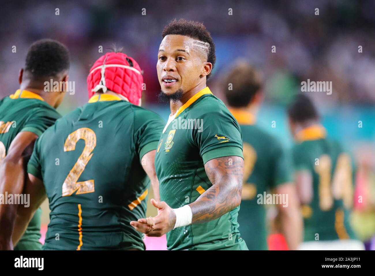 Kobe, Hyogo, Japan. 8th Oct, 2019. Elton Jantjies (RSA) Rugby : 2019 ...