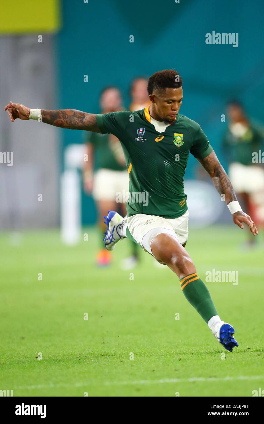 Kobe, Hyogo, Japan. 8th Oct, 2019. Elton Jantjies (RSA) Rugby : 2019 ...