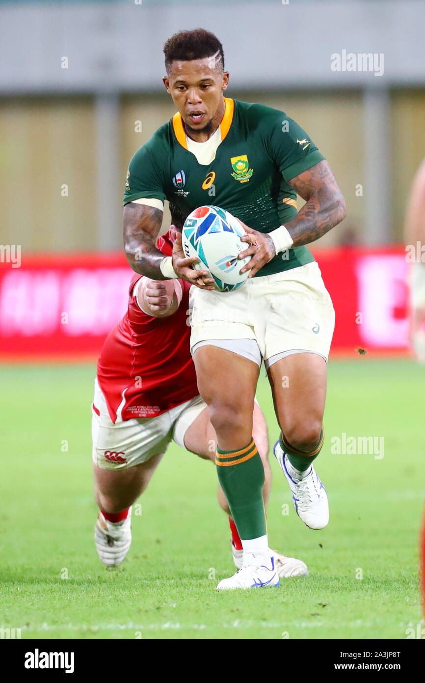Kobe, Hyogo, Japan. 8th Oct, 2019. Elton Jantjies (RSA) Rugby : 2019 ...