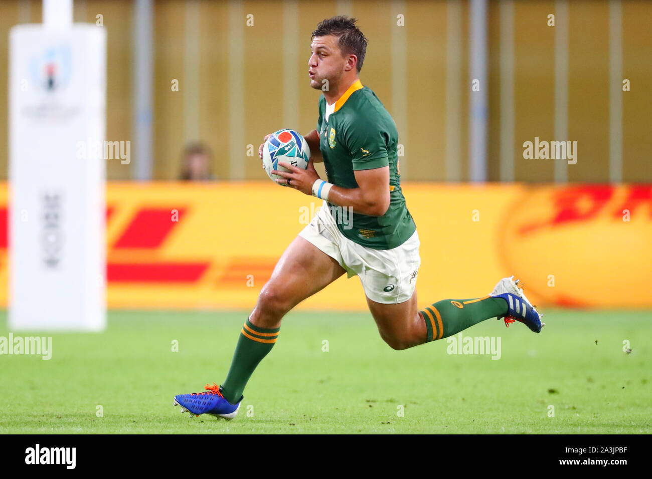 Kobe, Hyogo, Japan. 8th Oct, 2019. Handre Pollard (RSA) Rugby : 2019 ...