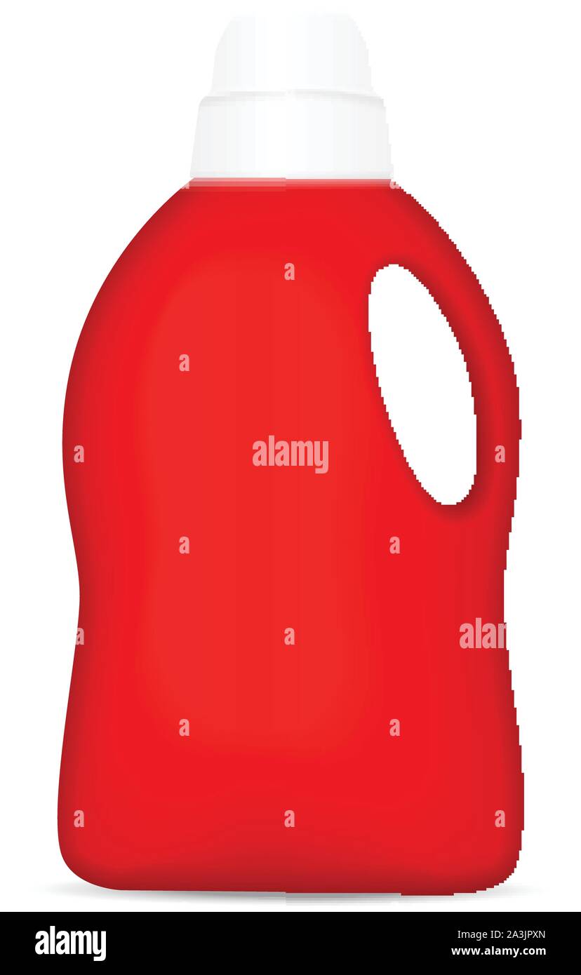 Detergent bottle on a white background. Vector illustration Stock ...