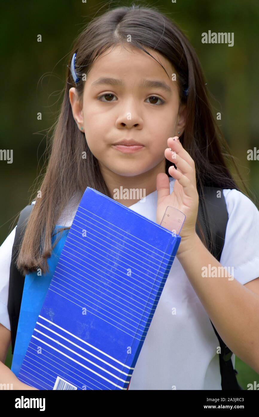 A Diverse Female Student Under Stress Stock Photo - Alamy