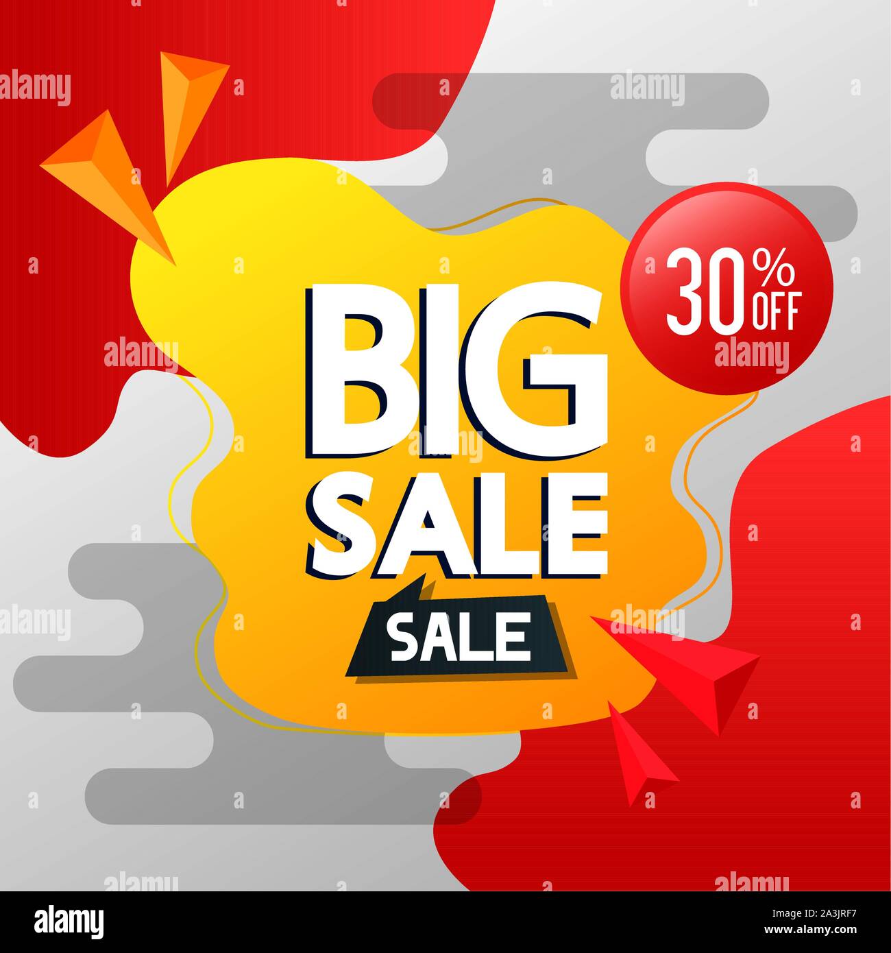 commercial label with big sale lettering Stock Vector Image & Art - Alamy