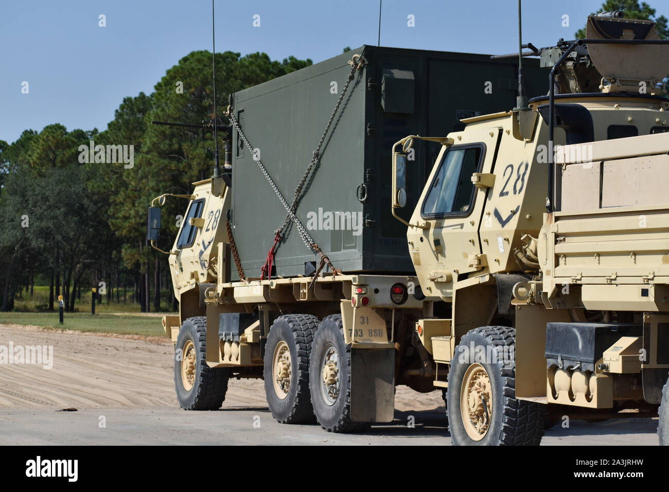Vehicles assigned to 703rd Brigade Support Battalion, 2nd Armored ...
