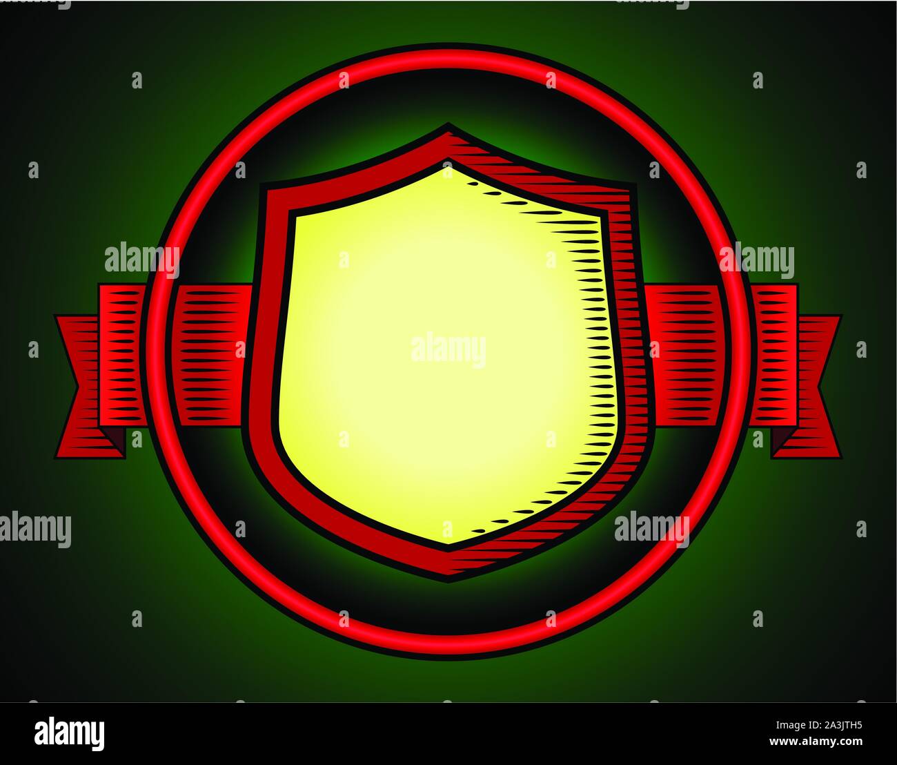 Woodcut shield label Stock Vector Image & Art - Alamy
