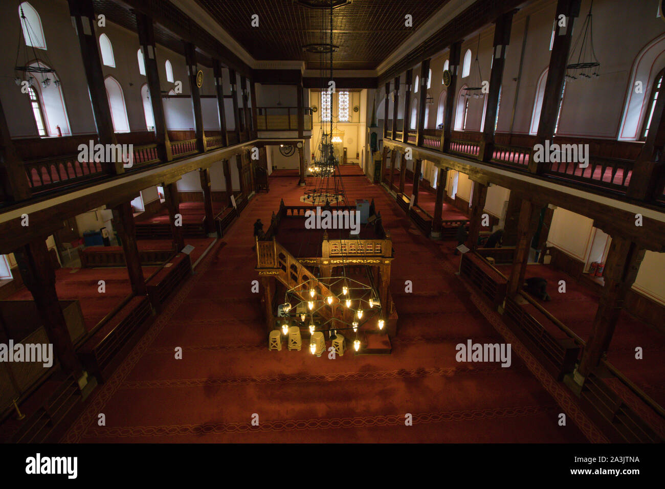 Interior of Arab Mosque in Istanbul Stock Photo - Alamy